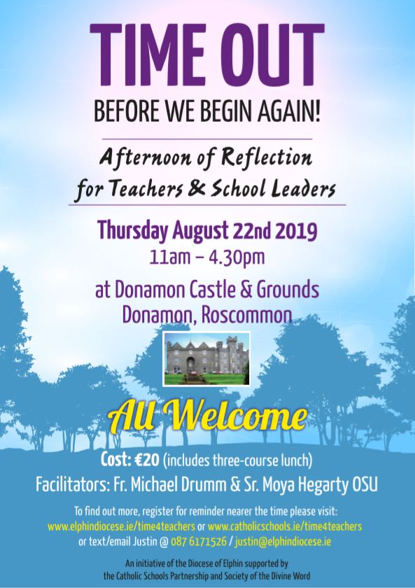 Afternoon of Reflection for Teachers and School Leaders - Donamon ...